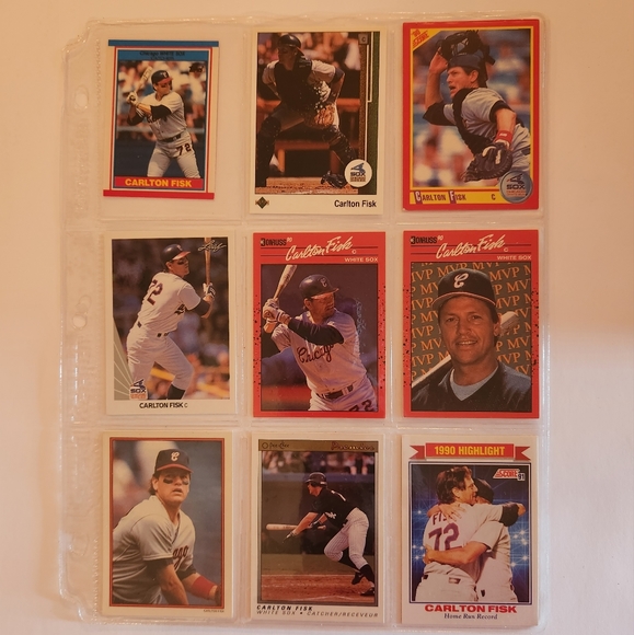 MLB | Toys | Lot Of 42 Carlton Fisk Baseball Cards | Poshmark
